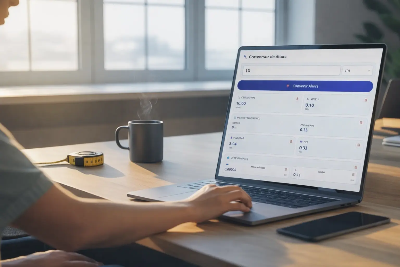 Convertidor de Altura Online: Convertir cm, metros, pies y pulgadas
